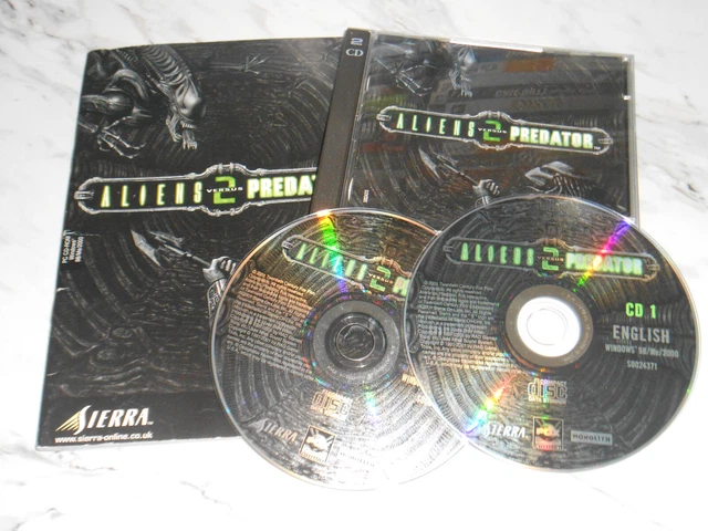 ALIEN VS PREDATOR 2 Retro Pc - PC CD ROM Inc Large manual (D) £10.95 ...