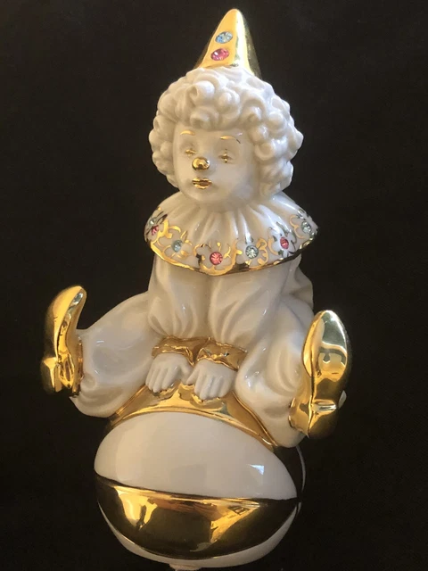 VINTAGE RARE CAPODIMONTE porcelain Limoges crystal Swarovski 24K gold ...