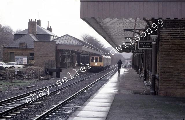 BRITISH RAILWAY SLIDE - BR Class 110 DMU Nos. E52066 & E51836 at Hebden ...