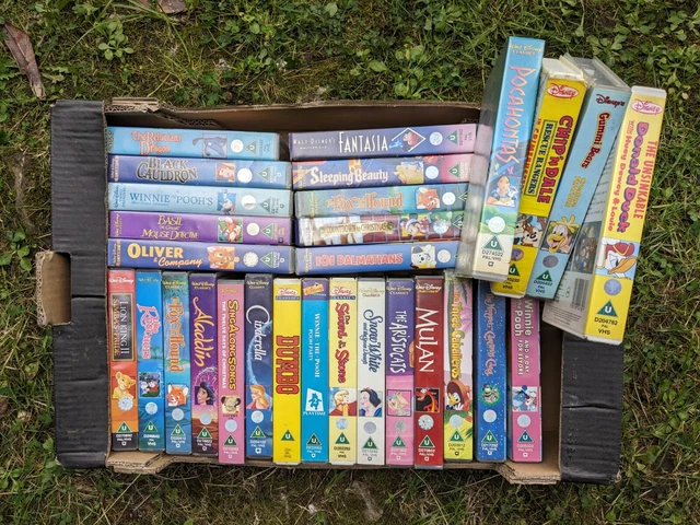 BUNDLE X29 DISNEY 90s VHS Tapes Dumbo Gummi Bears Chip N Dale Winnie ...