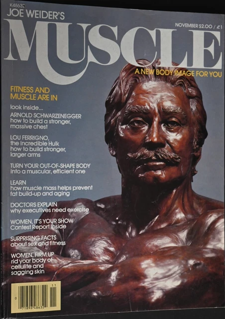MUSCLE BODYBUILDING MAGAZINE Nov 1979 Vol. 40 No. 10 Joe Weider Bronze ...