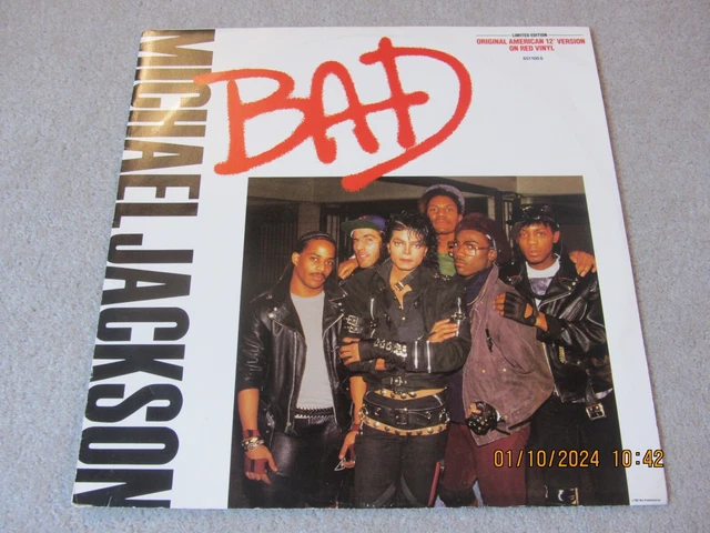 MICHAEL JACKSON - 'Bad'. Rare 1987 Original American 12" Version On Red ...