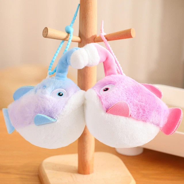 CROSS-BORDER SIMULATION COUPLE Bobo Angora Fish Plush Toy Glowing ...