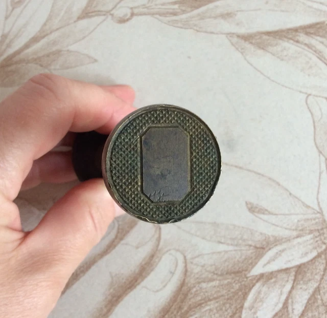 CACHET SCEAU ANCIEN Cachet Ecusson Vierge Bois et Laiton - Wax Seal EUR ...