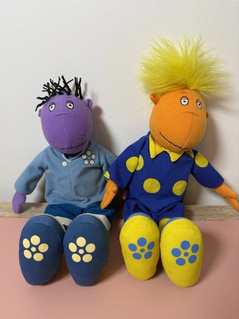 VINTAGE 1998 TWEENIES CBeebies Milo and Jake soft toy plush £26.70 ...