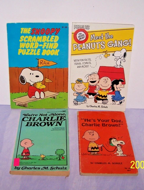 PEANUTS BOOKS SNOOPY Charlie Brown by Charles M. Schultz 4 Vintage £8. ...