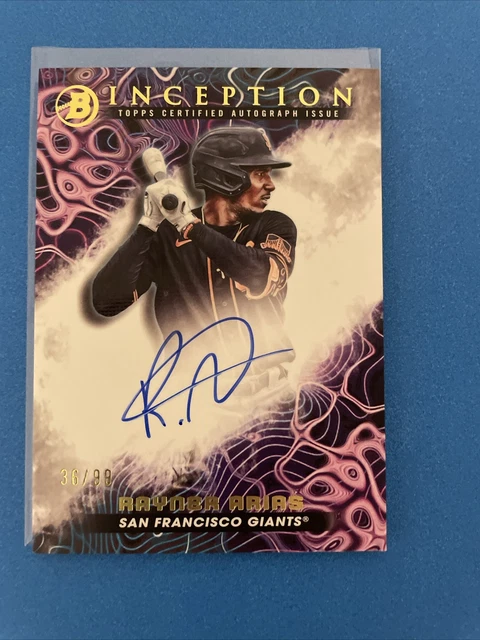 GIANTS RAYNER ARIAS 2023 Bowman Inception PRIMORDIAL PROSPECT PPA-RA ...