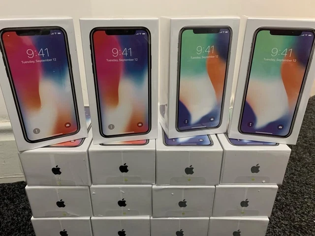 APPLE IPHONE X 64GB 256GB Space Grey Silver Unlocked New Boxed £310.00 ...
