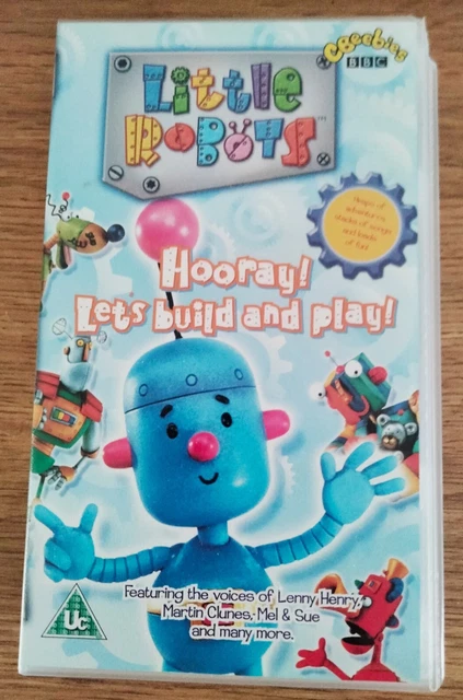 BBC CBEEBIES LITTLE Robots VHS Hooray ! Construisons et jouons ! Cert ...