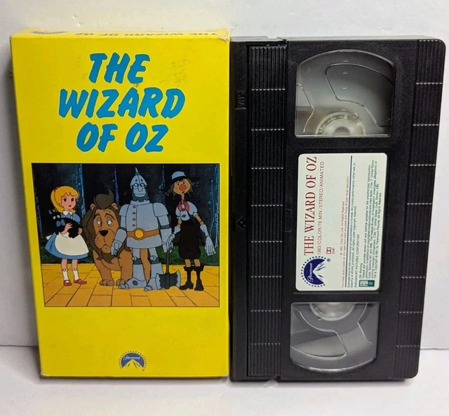 THE WIZARD OF Oz Animated VHS, Paramount, 1982 - RARE £8.86 - PicClick UK