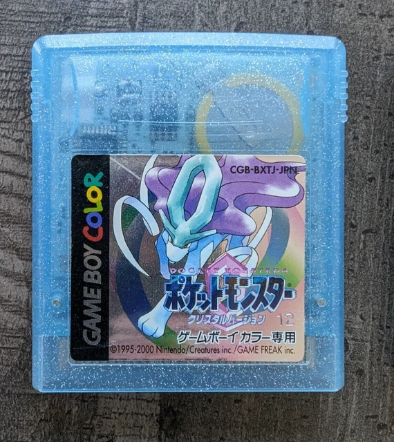 POKÉMON CRYSTAL VERSION Japanese AUTHENTIC New Battery - Game Boy Color ...