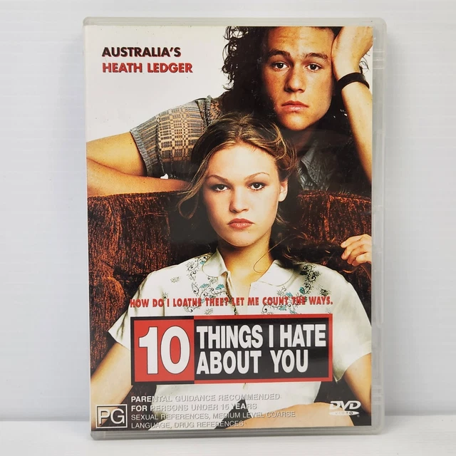 10 Things I Hate About You Dvd Movie 1999 Heath Ledger Julia Stiles