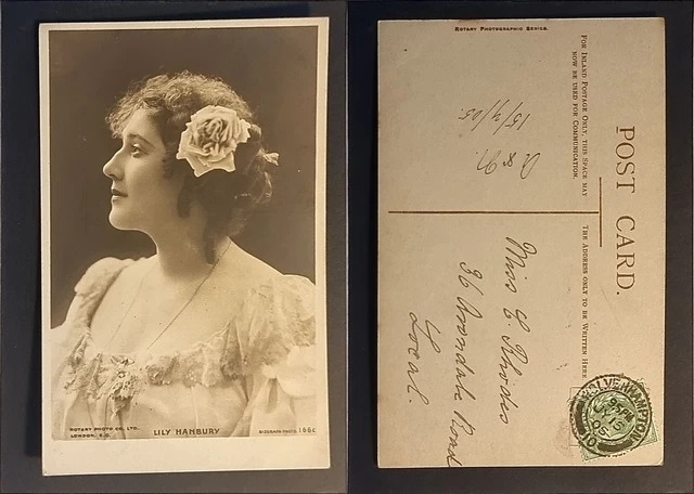 EDWARDIAN ACTRESS LILY Hanbury Postcard 1905 Real Photograph London Born £5.95 - PicClick UK