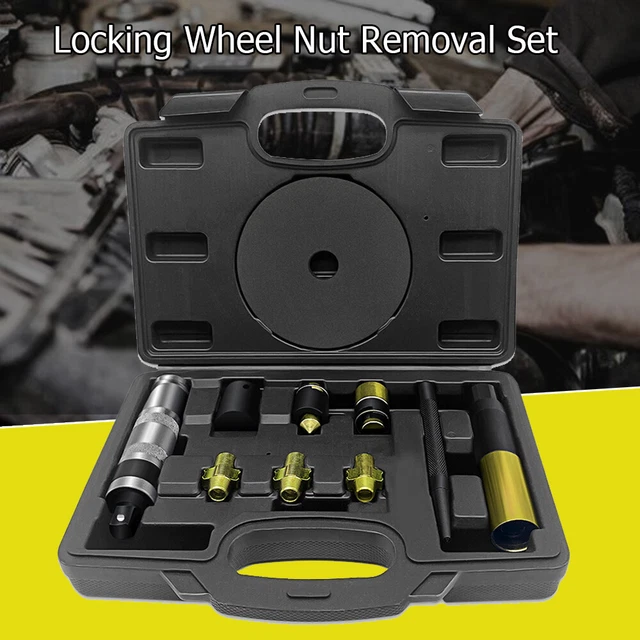 WINHOLDER LOCKING WHEEL Nut Remover Removal Tool Set Master Remover kit ...
