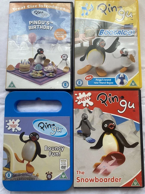 4 PINGU DVDS Birthday Boogaloo The Snowboarder Bouncy Fun 3hrs ...
