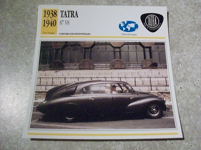 CARTE FICHE TATRA 87 V8 EUR 2,10 - PicClick FR