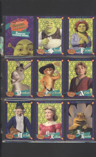 2007 INKWORKS SHREK 3: Complete Card Set (72/72) + Inserts B1 £23.60 ...