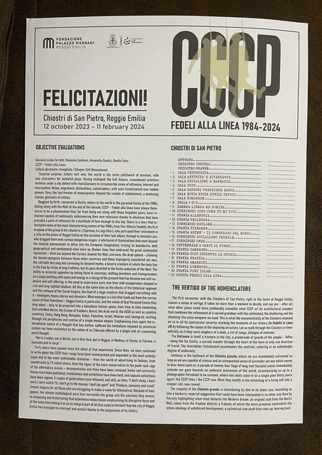 CCCP FEDELI ALLA Linea Exhibition 1984-2024 Reggio Emilia Mostra Opuscolo EUR 4,99 - PicClick IT