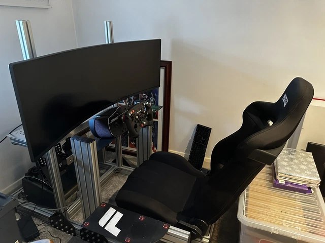 FULL FANATEC GAMING Sim Racing Rig. Simulator Simrig Racing Wheel PC ...