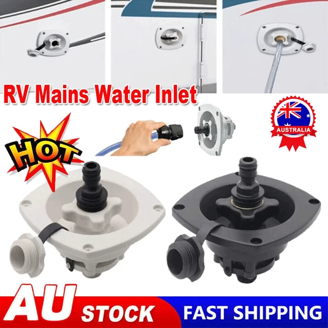 MAINS WATER INLET With Pressure Regulator Filler Entry For Caravan RV ...