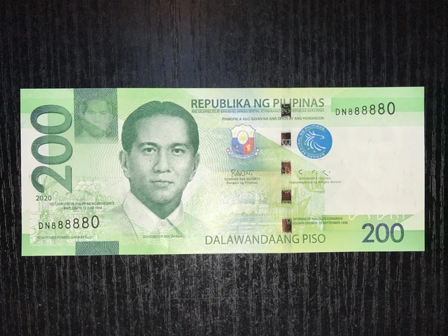 PHILIPPINES NGC 2020 200 Pesos Semi-Solid Banknote (DN888880) $15.00 ...