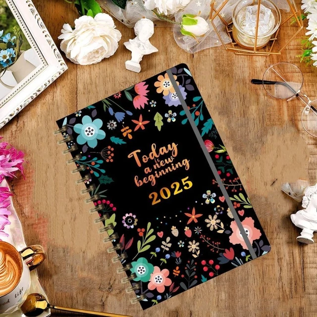 12 MONTHS 2025 Schedule Planner Notepad To Do List Diary Writing Pads ...