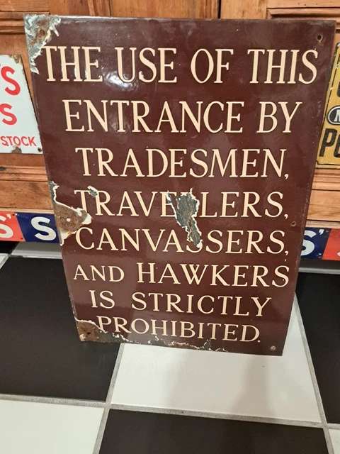 ENAMEL SIGN £286.68 - PicClick UK