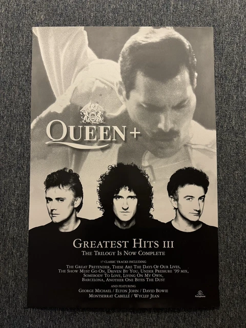 COOL VINTAGE 77X52CM LARGE RECORD STORE/BILLBOARD POSTER - QUEEN III ...