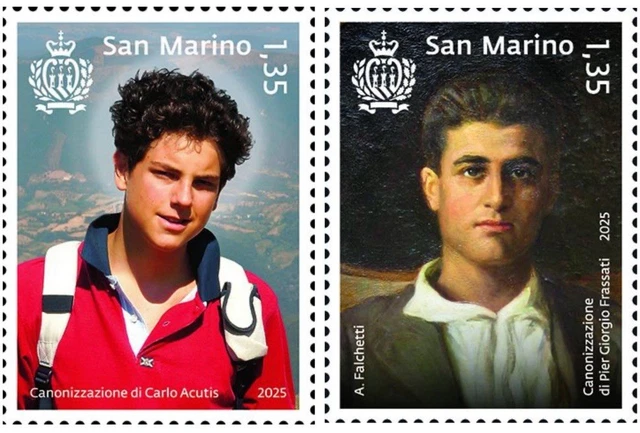 SAN MARINO 2025 Carlo Acutis Pier Giorgio Frassati 2 Francobolli Nuovi ...