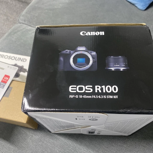 CANON EOS R100 APS-C Digital Mirrorless Camera with RF-S 18-45mm IS STM ...