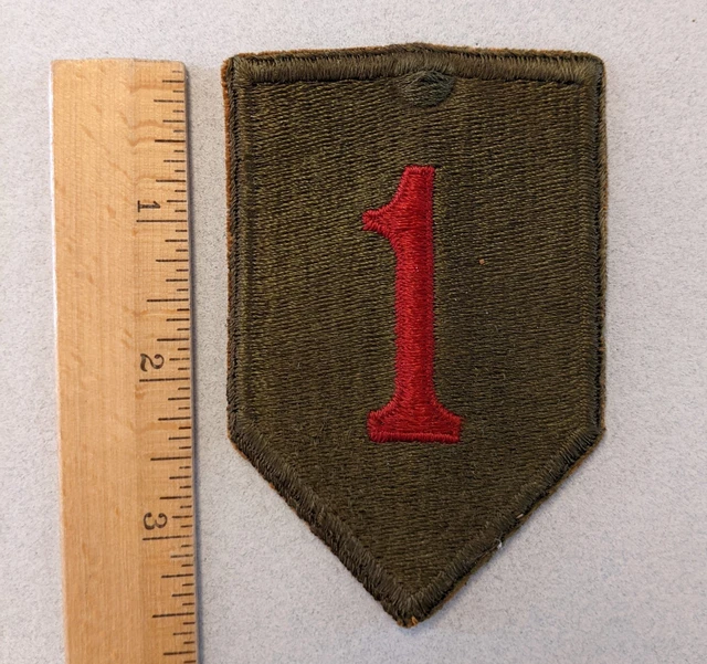 ORIGINAL WW2 US Army 1st Infantry Division "Big Red One" Uniform Patch ...