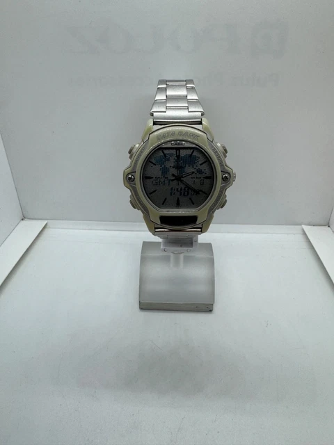 VINTAGE CASIO ABX-23 m2358 Data Bank World Time Japan WR100 Wrist Watch ...