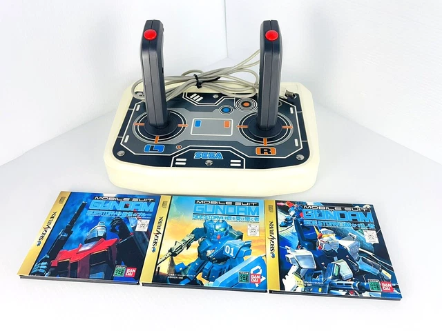 SEGA SATURN TWIN Stick Controller Gundam 1 2 3 Lot HSS-0151 NTSC-J Game ...