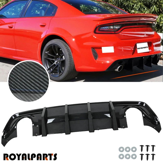 FOR 2020-2023 DODGE Charger Widebody Carbon Fiber Shark Fin Rear Bumper ...