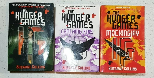 HUNGER GAMES SERIES Complete 1-3 By Suzanne Collins Catching Fire ...