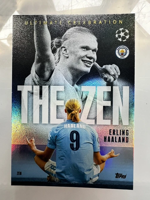 MATCH ATTAX 23/24 Erling Haaland The Zen Ultimate Celebration Card Rare ...