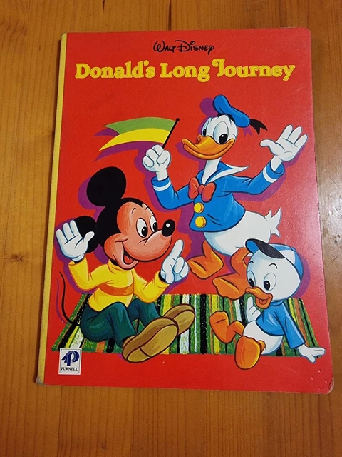 WALT DISNEY. DONALD'S Long Journey. Childrens Picture Story Book. 1984 ...