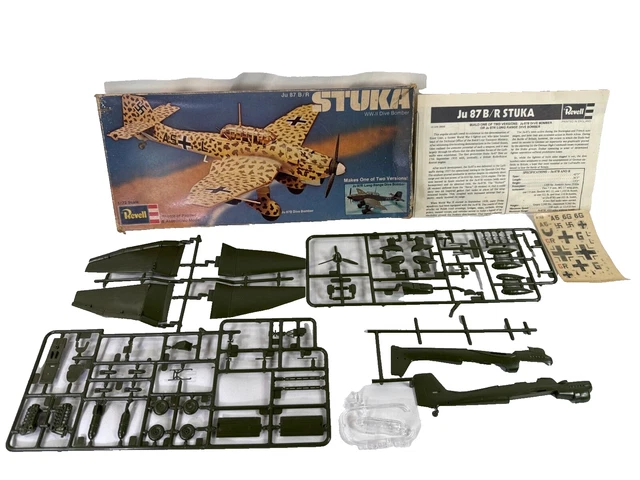 REVELL 1/72 JU 87 B/R Stuka Model Kit – WWII German Luftwaffe Dive ...