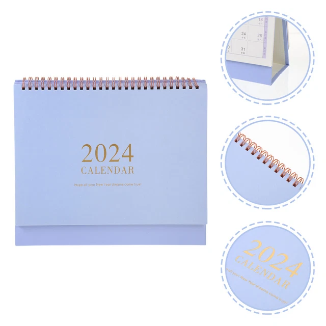 2024 CALENDAR STANDING Desk 2023-2024 Table Monthly Office Supplies £13 ...