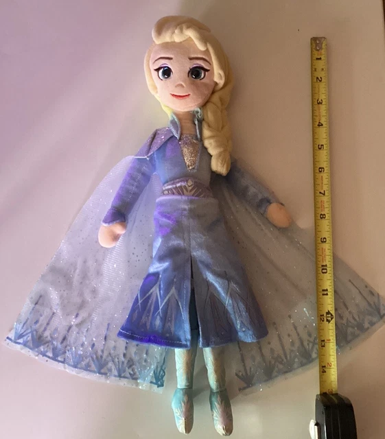 PRINCESS ELSA PLUSH PLASTIC EYES Disney Ty Sparkle Frozen 16" Stuffed ...