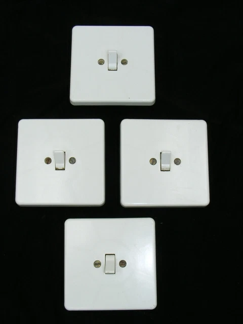 OLD SWITCH WHITE Flush Toggle Switch Flush-Mounted Loft Design Art Deco ...