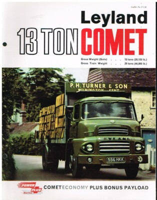 LEYLAND COMET 13 Ton Truck Chassis Original 1966 Factory Sales Brochure ...