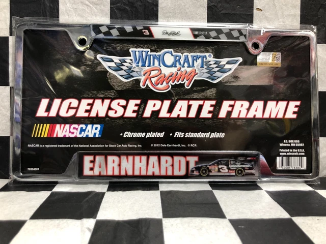 DALE EARNHARDT #3 NASCAR Cup Series License Plate Frame Chrome Metal ...