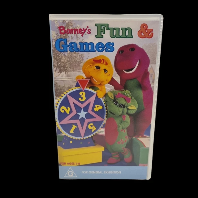 VINTAGE BARNEY’S FUN & Games | VHS PAL 1996 Video Tape | Children Show ...