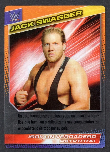 JACK SWAGGER #050 Coleccion Lamincard Wrestling Wwe Action Cards 2005 ...