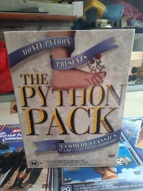 MONTY PYTHON PACK 3 Comedy DVD Pack: Holy Grail, Life Brian, Now ...