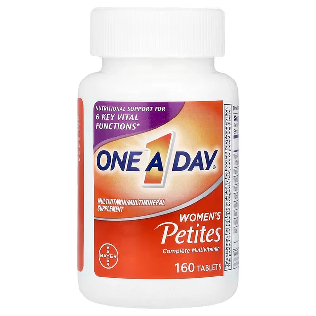 ONE-A-DAY, WOMEN'S PETITES Complete Multivitamin, 160 Tablets, Expiry ...