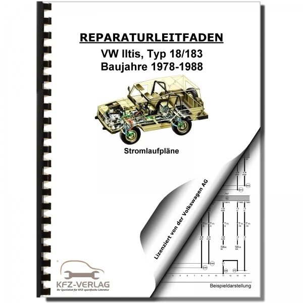 VW ILTIS TYPE 183 1978-1988 Circuit Diagram Schematic Wiring Electrical ...
