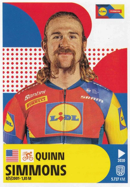 PANINI, TOUR DE France 2025: figurina 176 Quinn Simmons (Lidl Trek) EUR ...