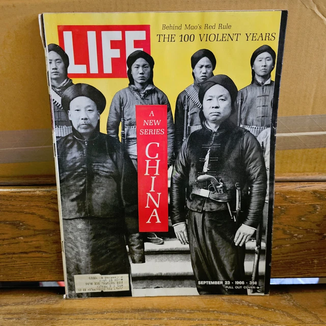 CHINA A NEW series life magazine SEPTEMBER 23 1966 Mao's Red Rule opium ...